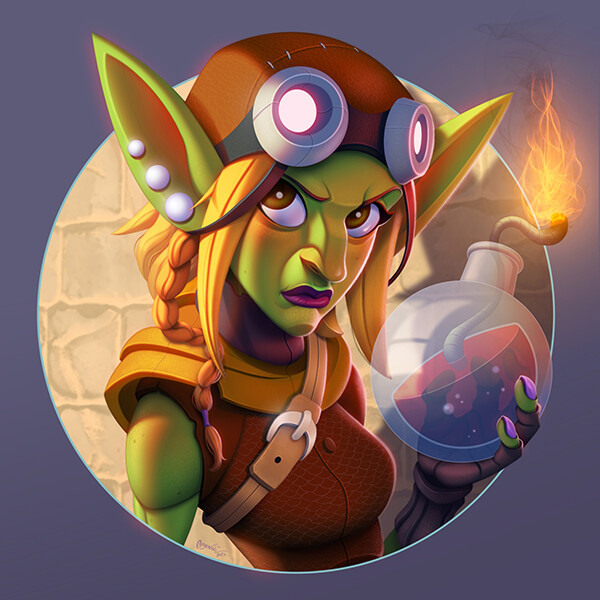 ArtStation - Anchy: the Smol Goblin Alchemist