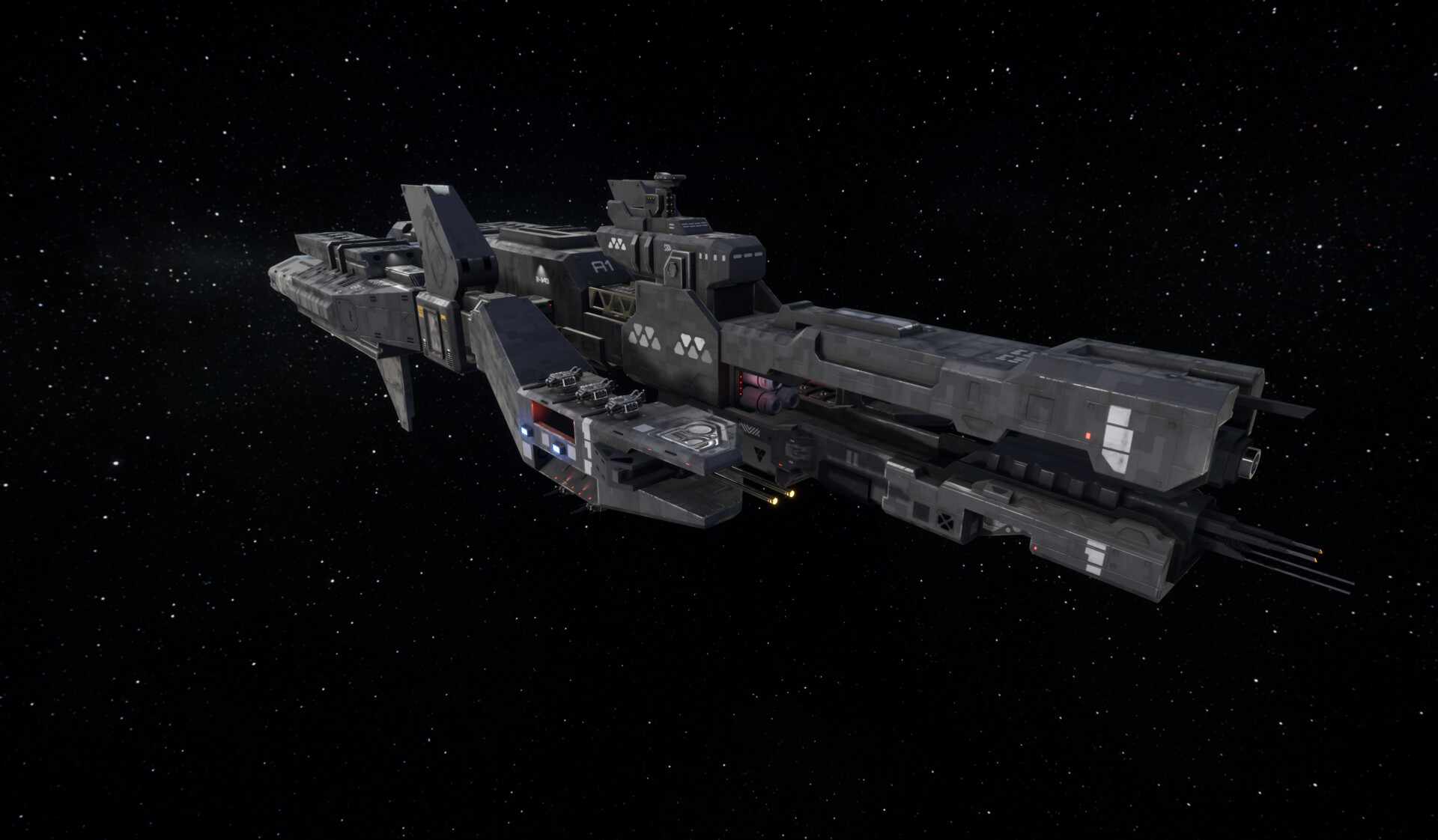 ArtStation - Monster Heavy Frigate Spaceship