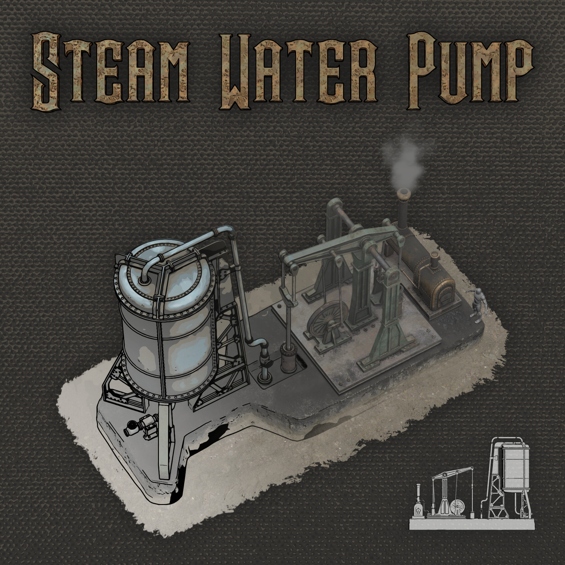ArtStation - Steam water pump.