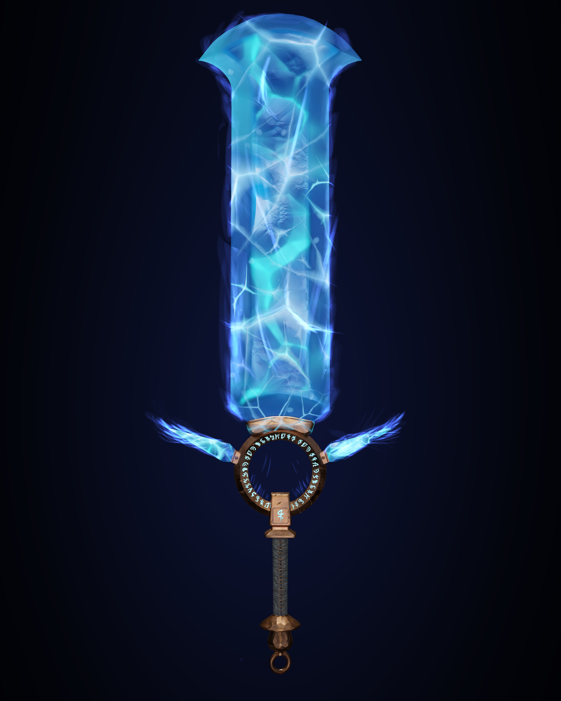 ArtStation - Stylized Ice Sword