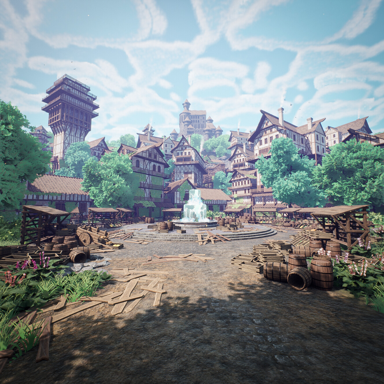 ArtStation - Medieval Town 2.0.