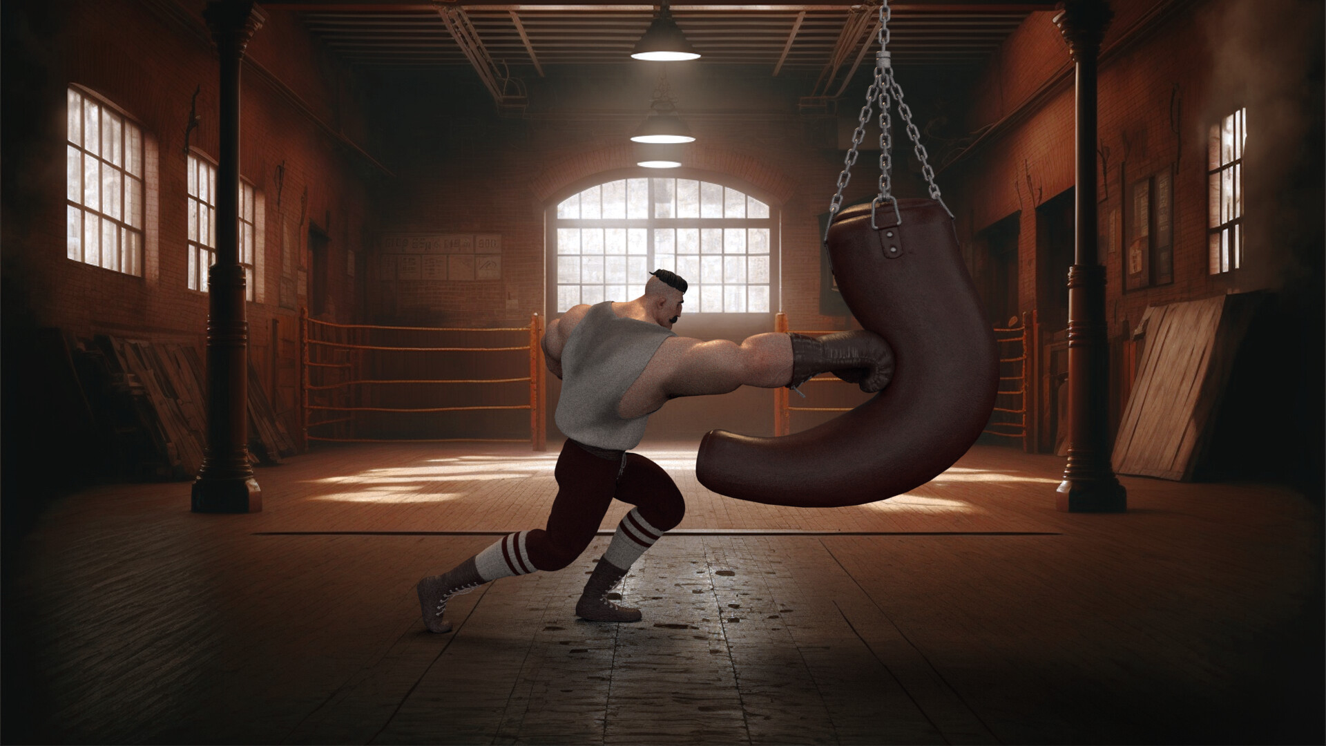 ArtStation - Boxing Time - 3D Animation Loop