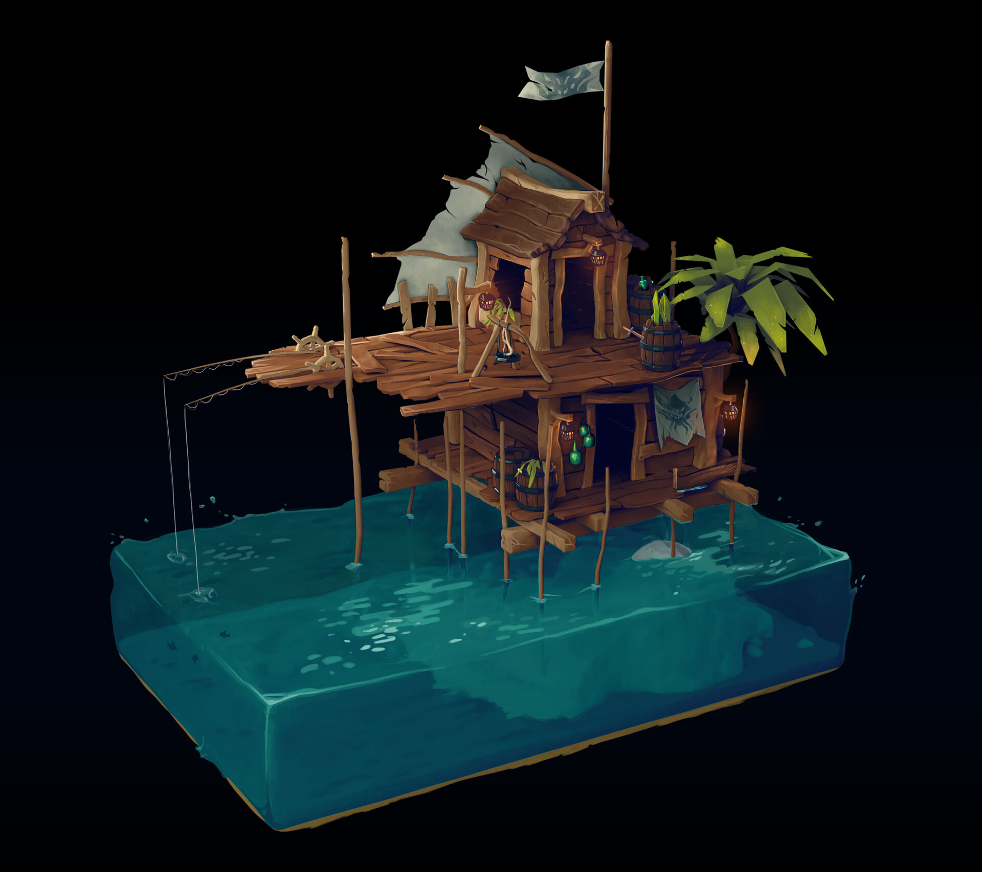 ArtStation - Pirate Shack
