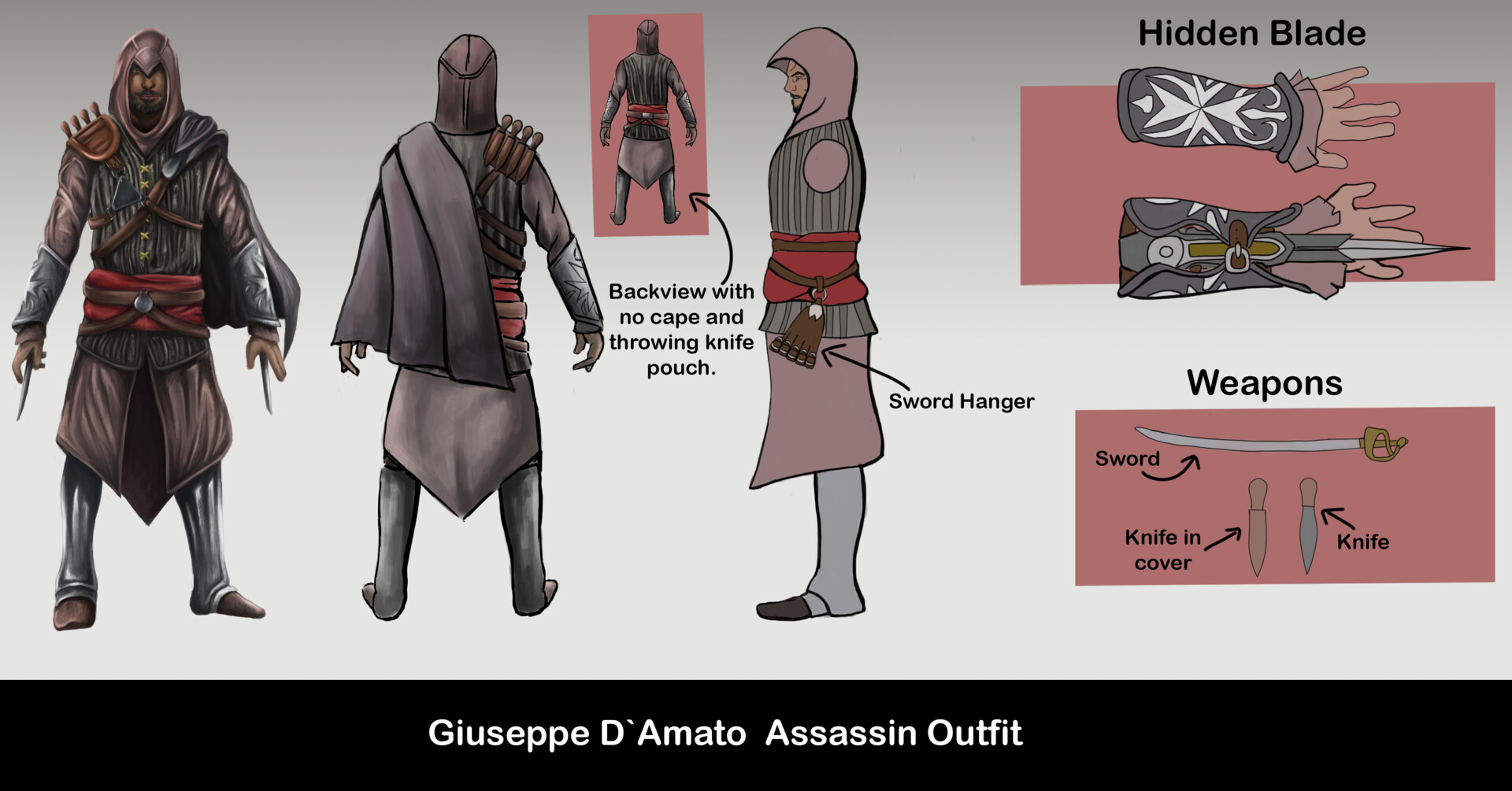 ArtStation - Giuseppe D`Amato Outfit Assassins Creed Siege (Fan Concept)