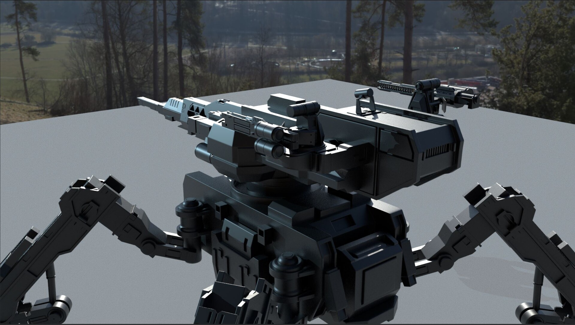 ArtStation - W.I.P Spider Mech