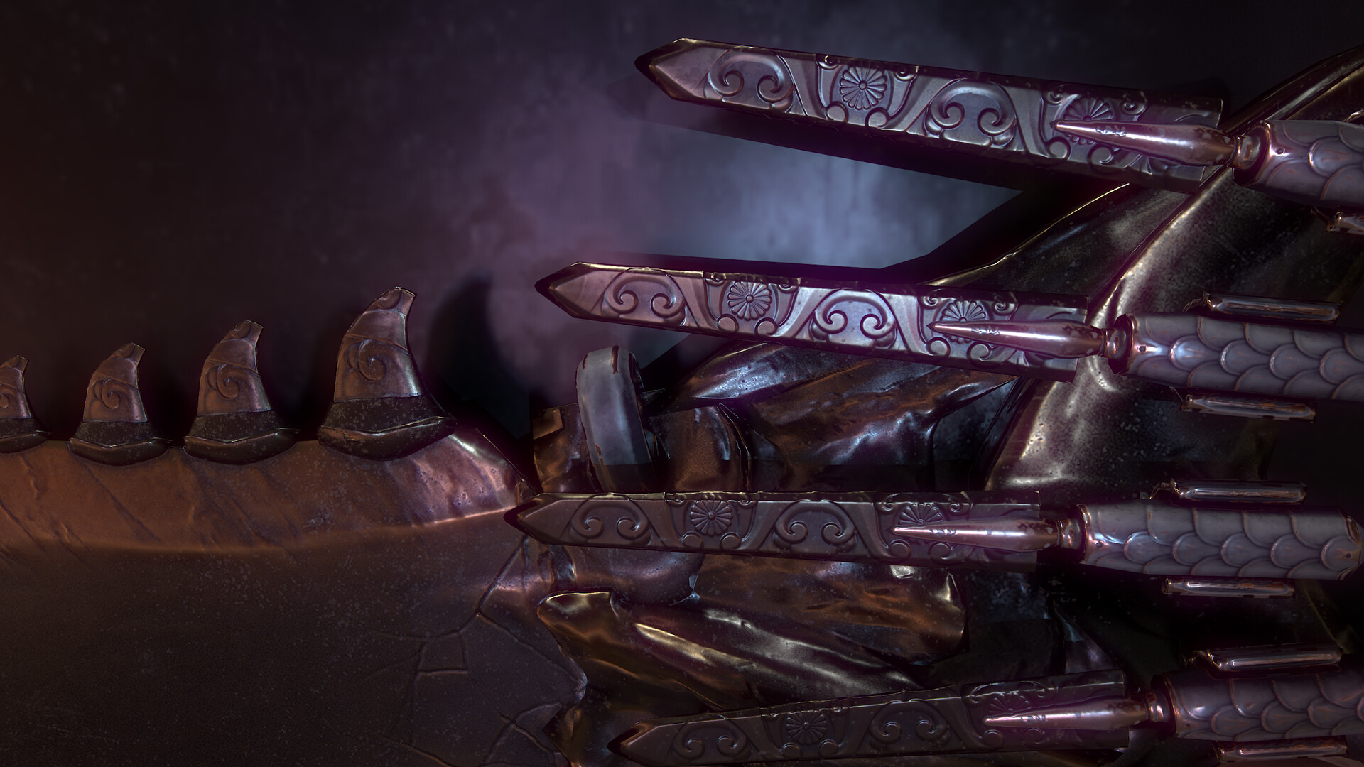 ArtStation - COPPER X BONES DAGGER