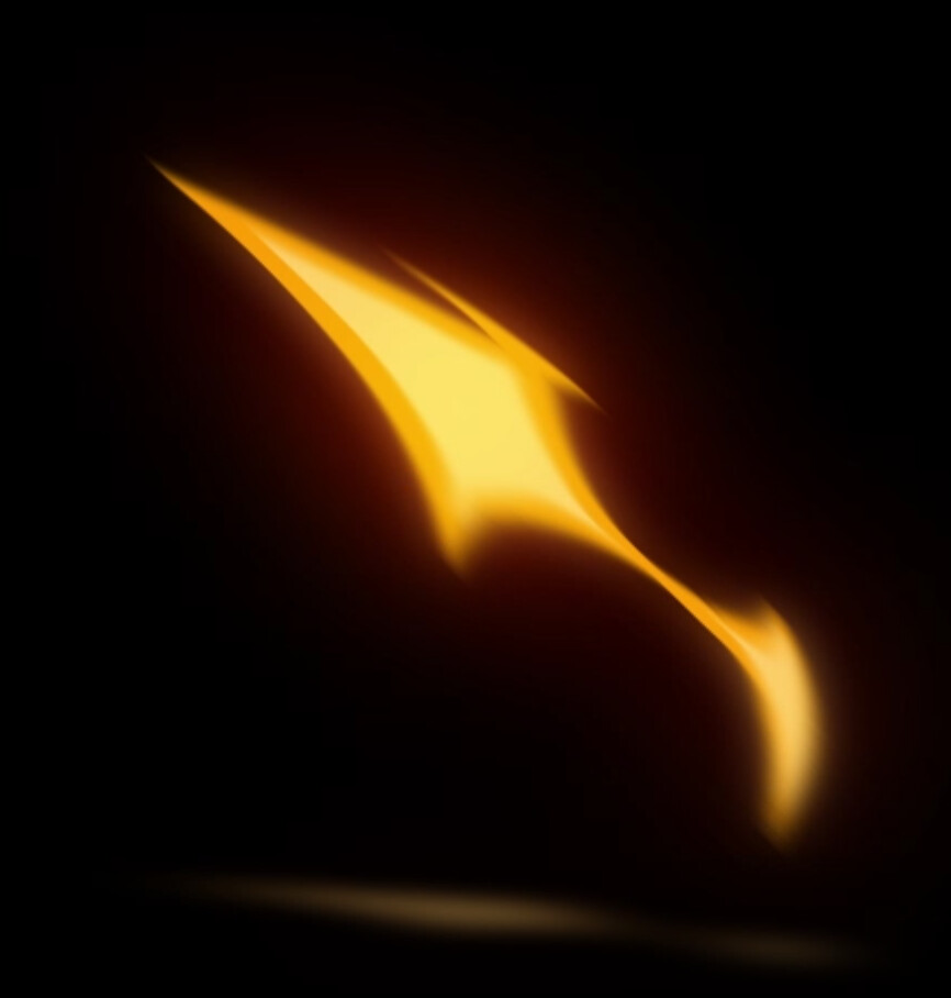 ArtStation - Fire swoosh - 2d hand drawn vfx