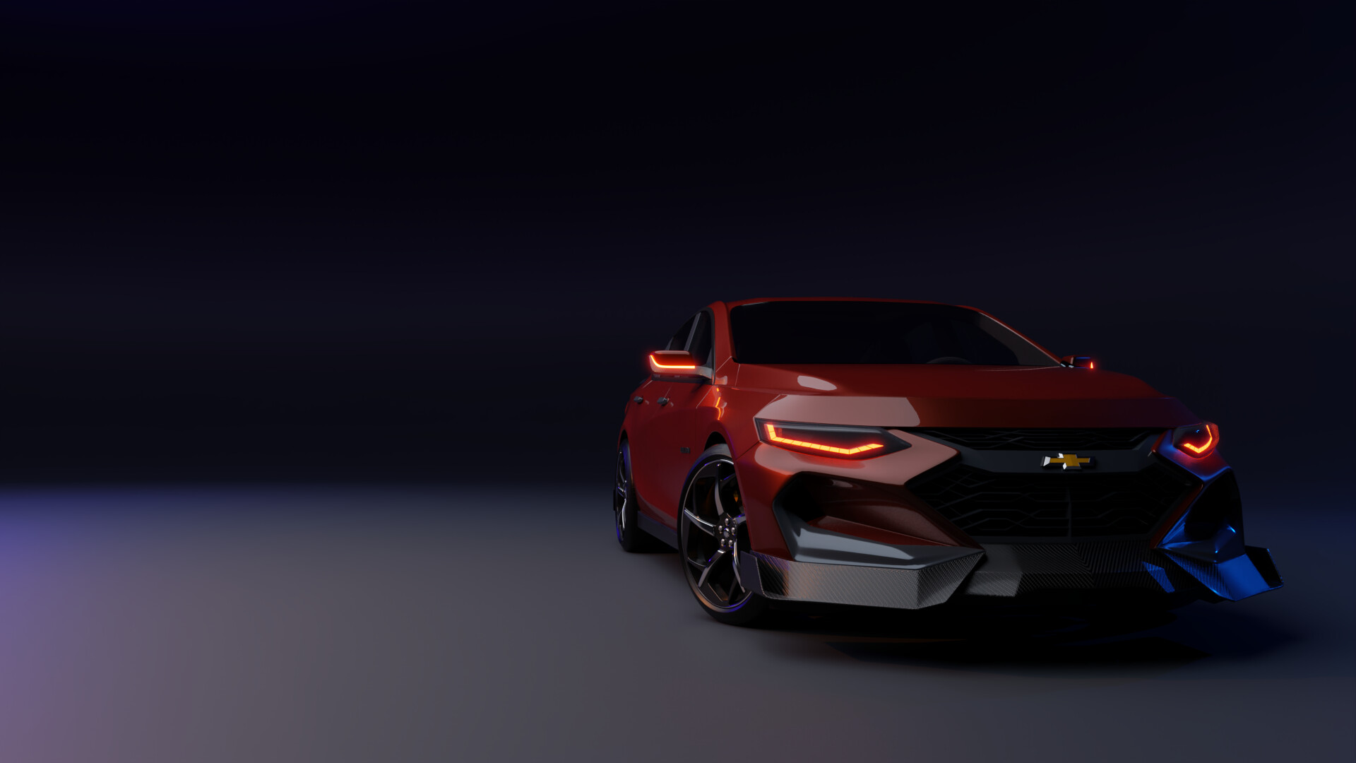 ArtStation - Chevy Malibu in Blender Sport Car Edition.