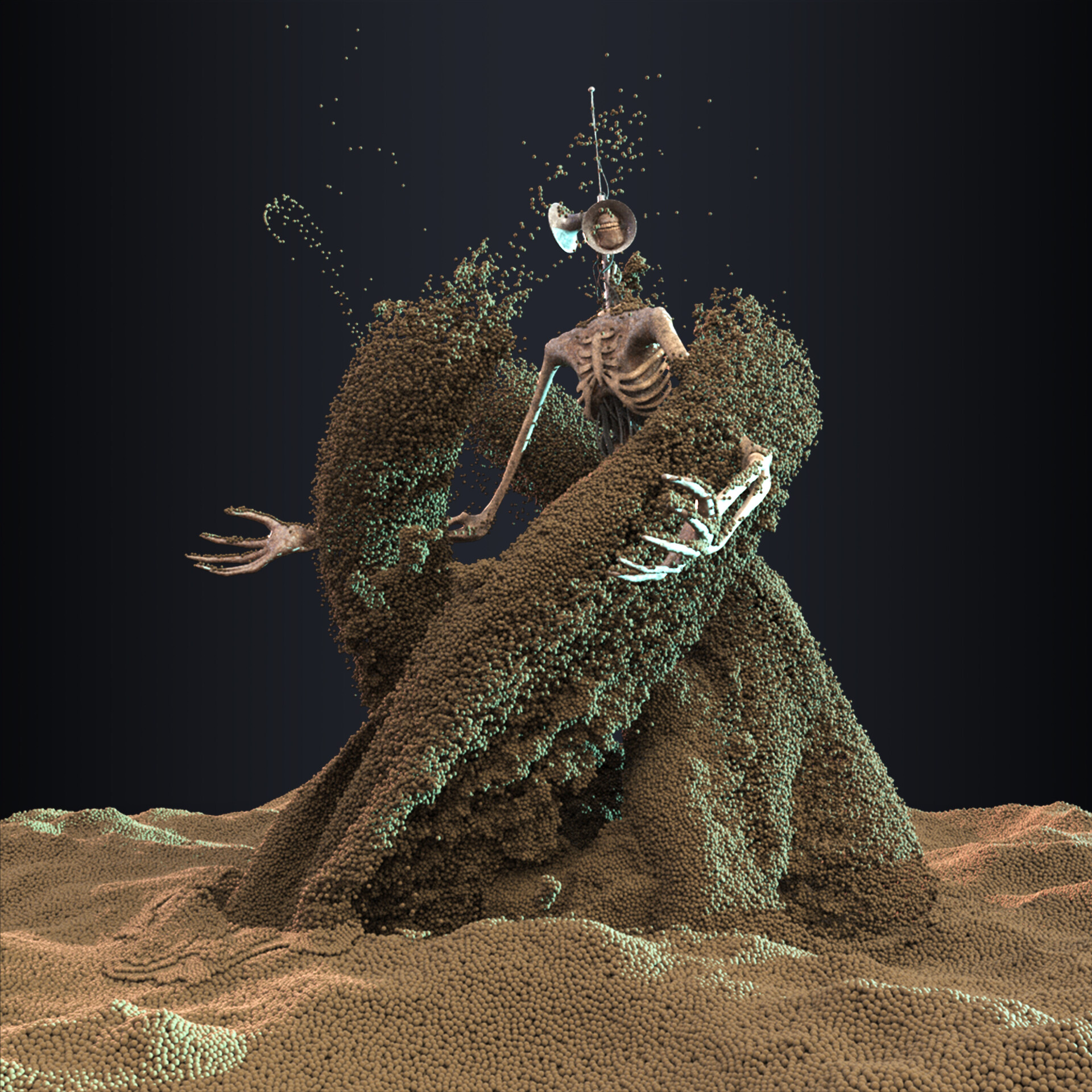 ArtStation - Houdini Vellum Grain / Sand / Dirt Fx Simulation