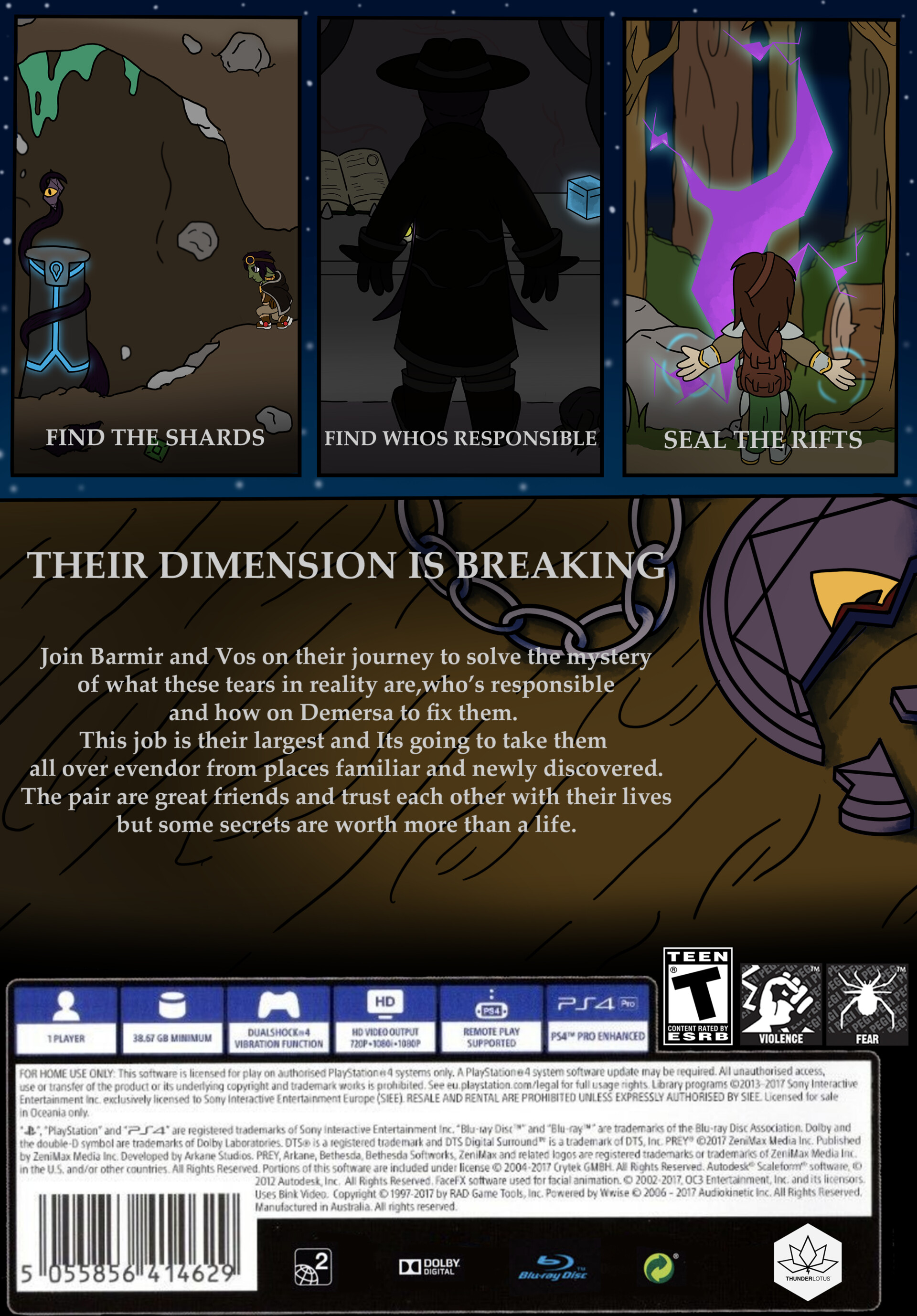 ArtStation - Broken Rift: Back cover and compleated box