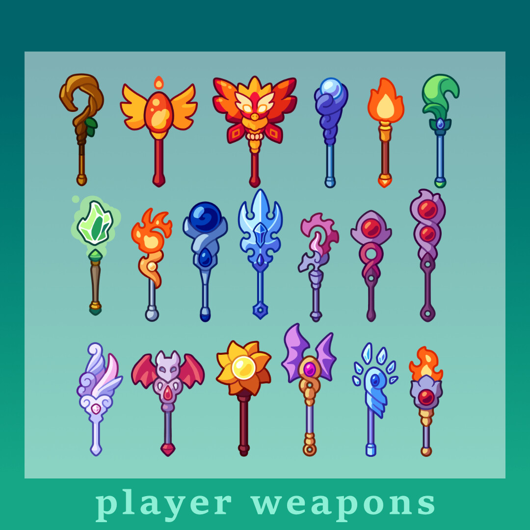 ArtStation - Player Weapons for Prodigy Education