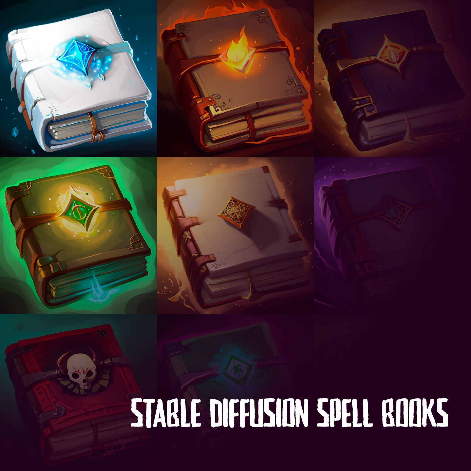 ArtStation - Spell Books