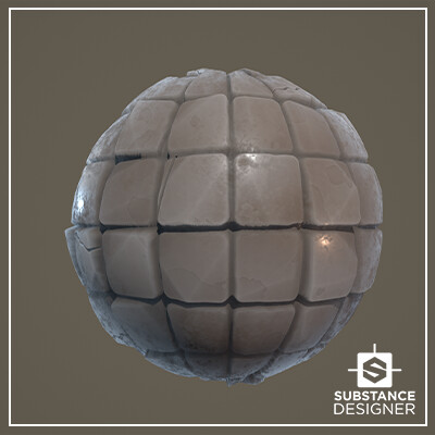 ArtStation - Stylized Cobblestone - Substance Designer