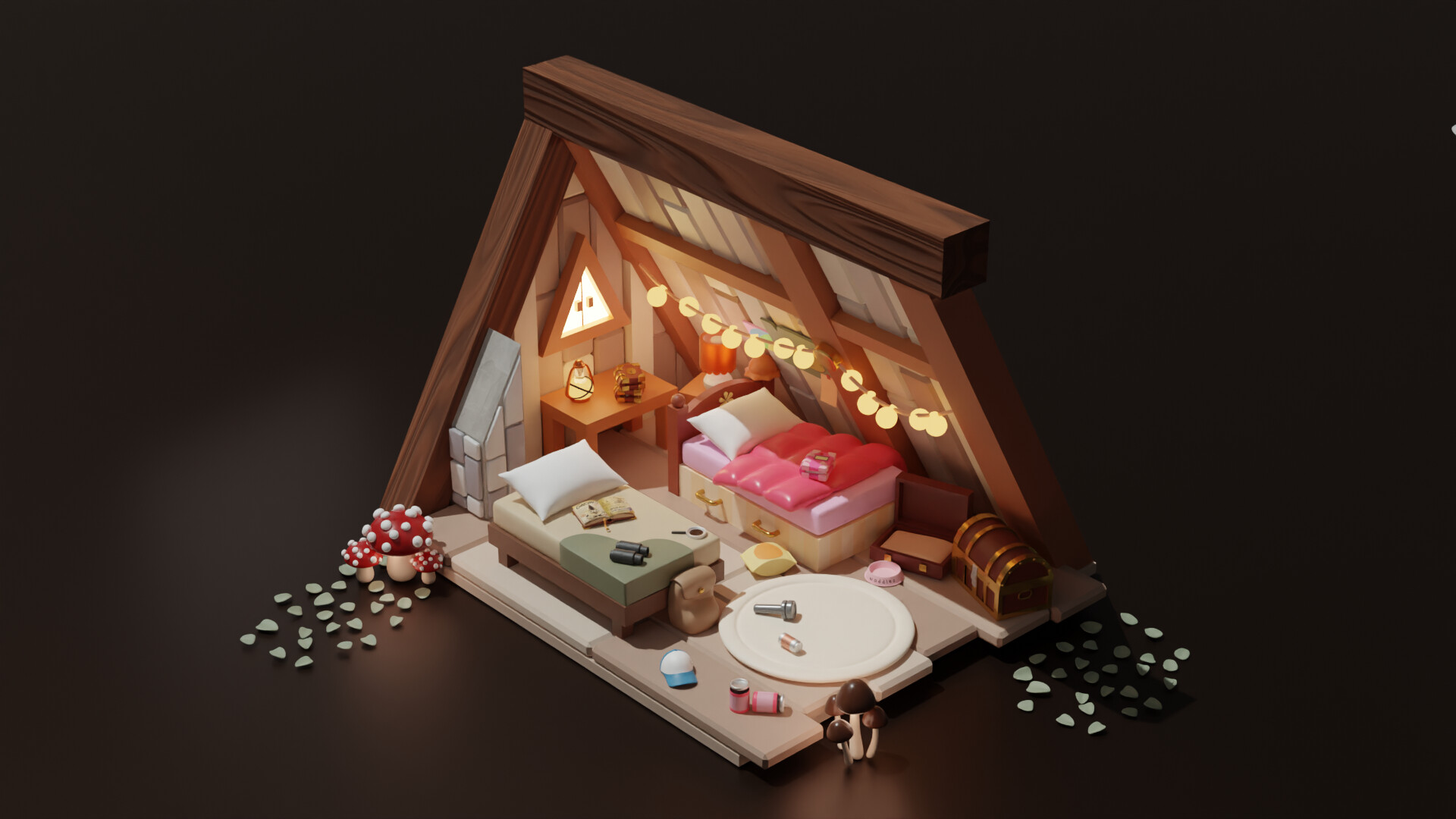 ArtStation - Mabel & Dipper's Room