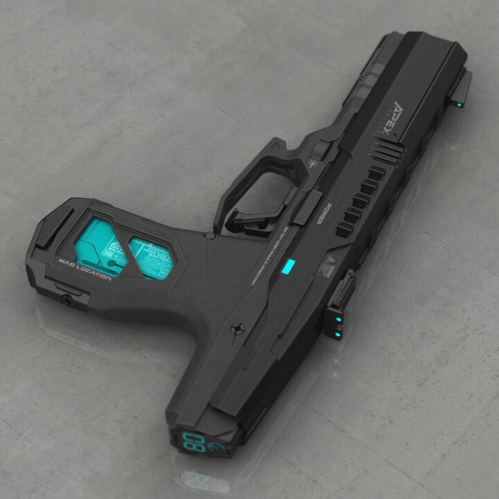 ArtStation - T2 handgun
