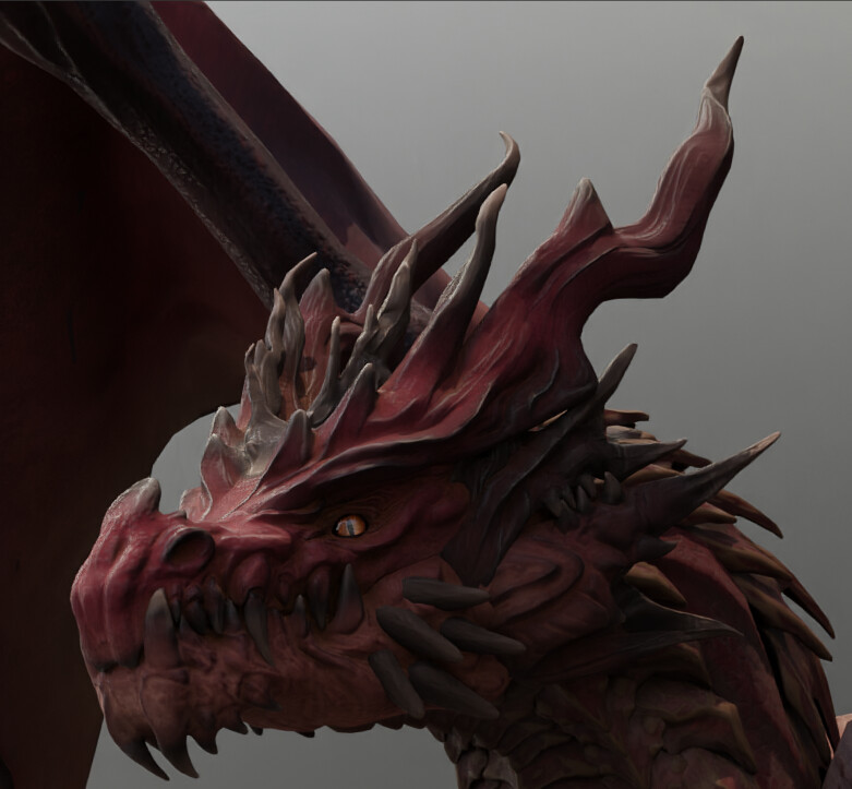 ArtStation - red dragon