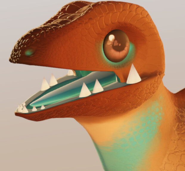 ArtStation - Fried Dinosaur (3D Character)