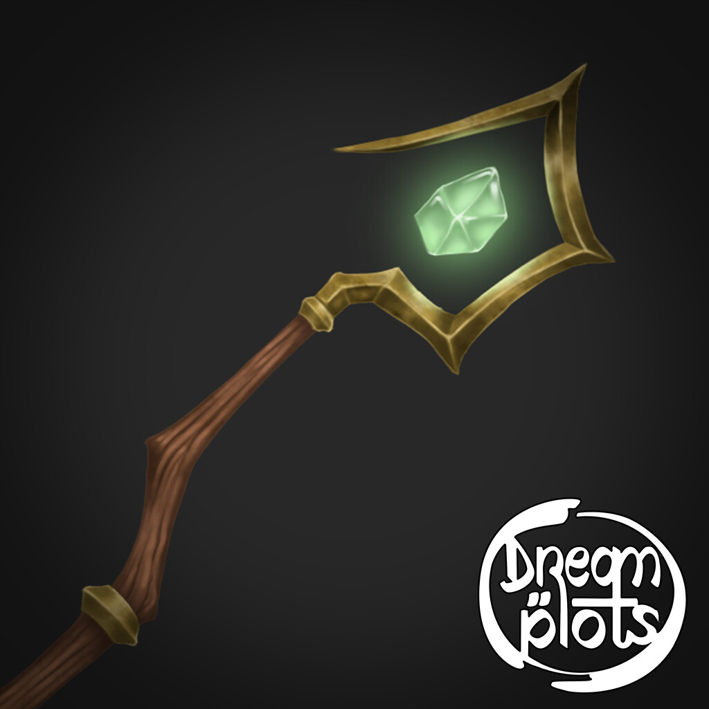 ArtStation - Villainous Champions of the Shadow Keep - Wood Staff