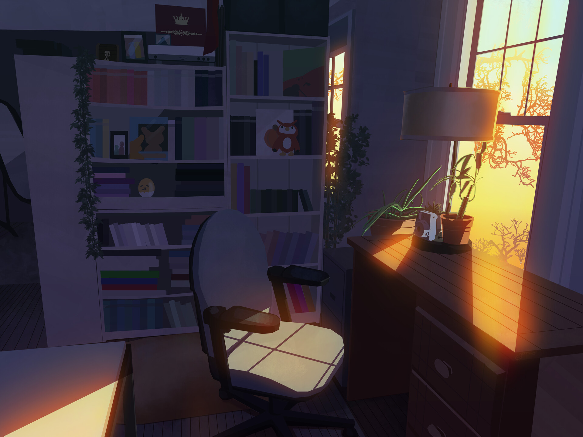 ArtStation - Bedroom Light Studies
