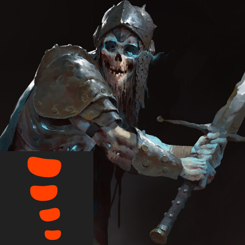 ArtStation - Grave Knight animation / Spine 2D