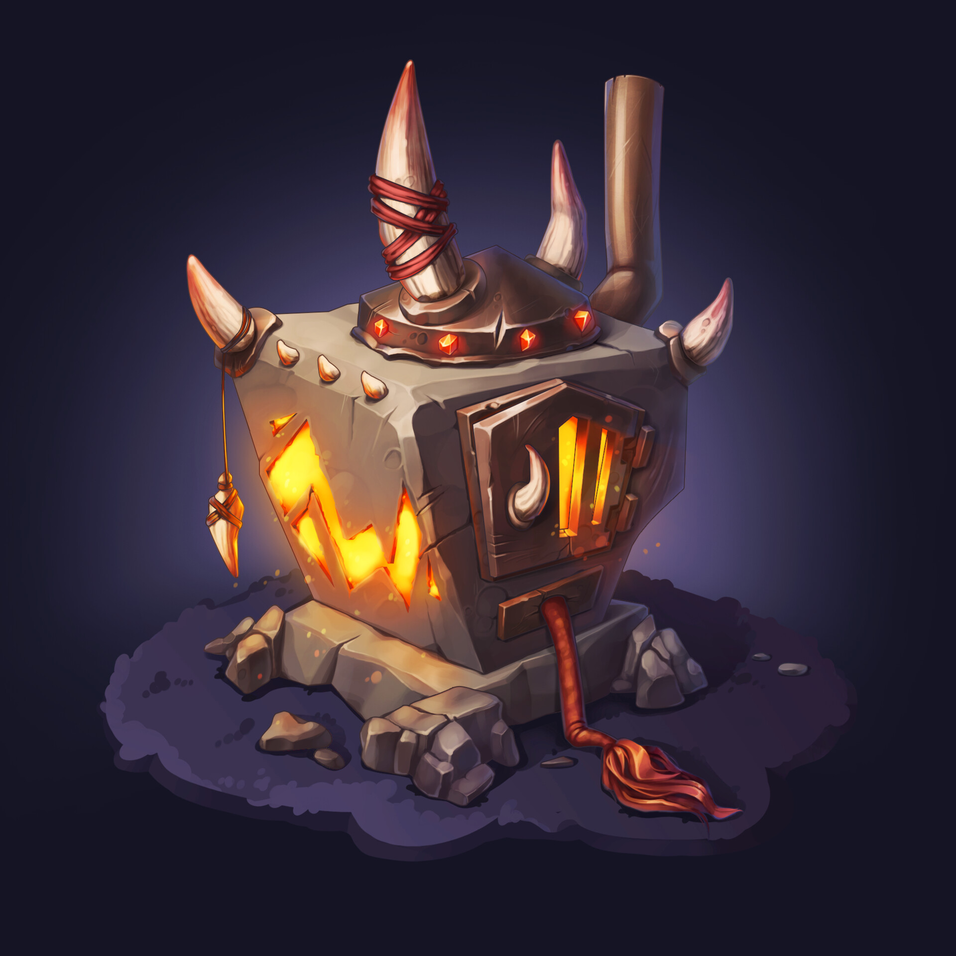 ArtStation - The hellish stove
