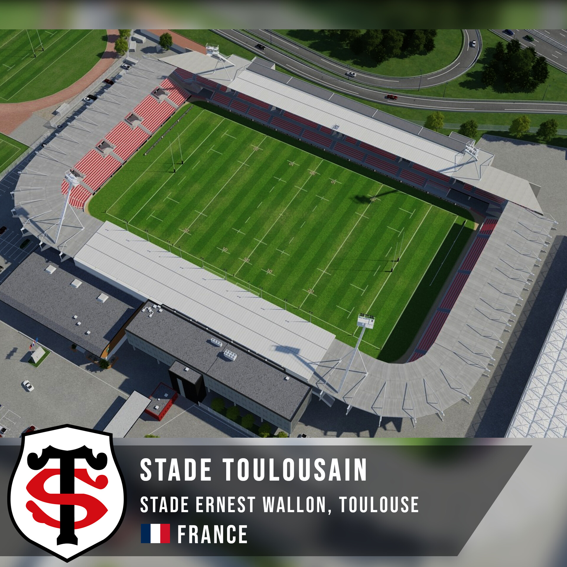 ArtStation - Stade Ernest Wallon - Toulouse