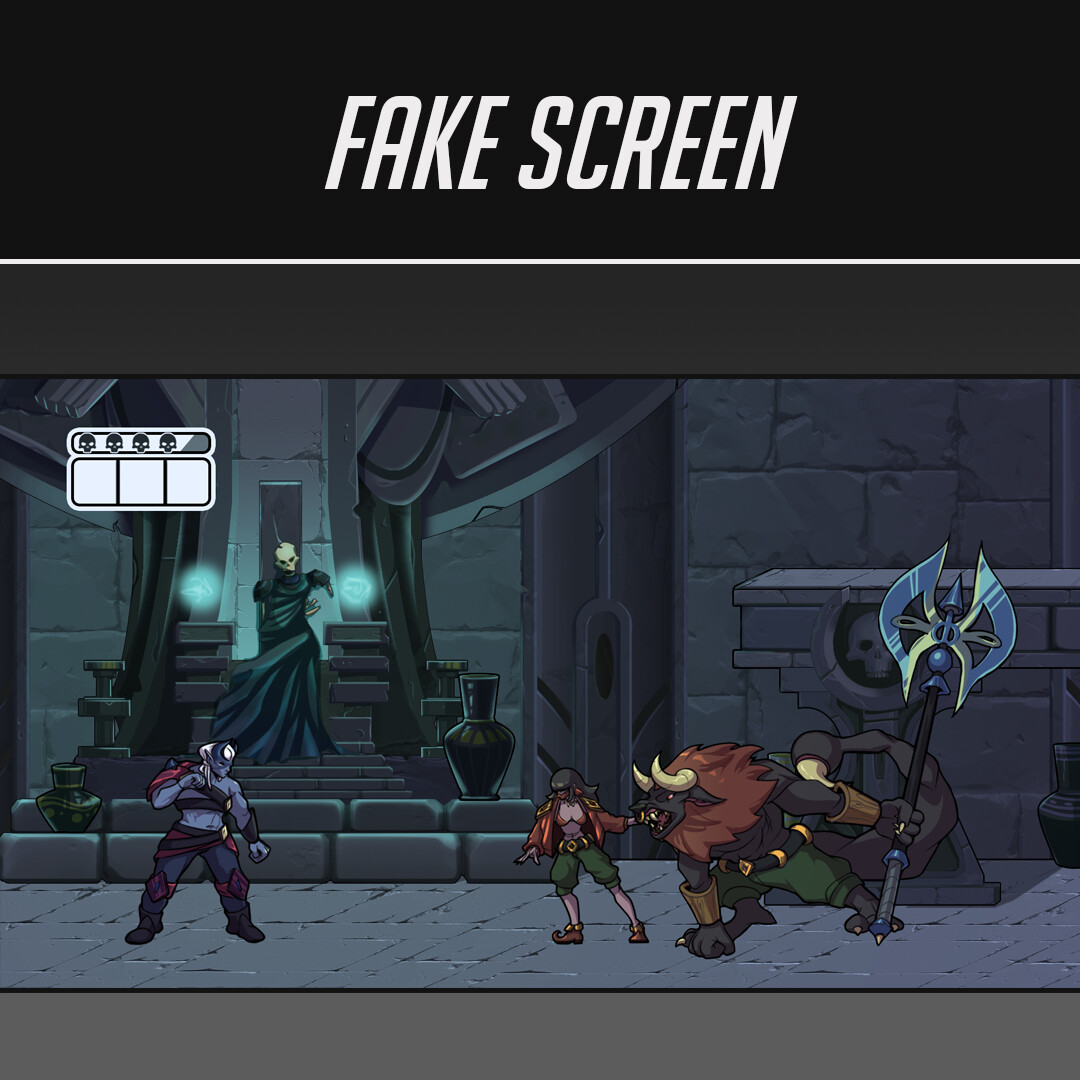 ArtStation - Fake screen