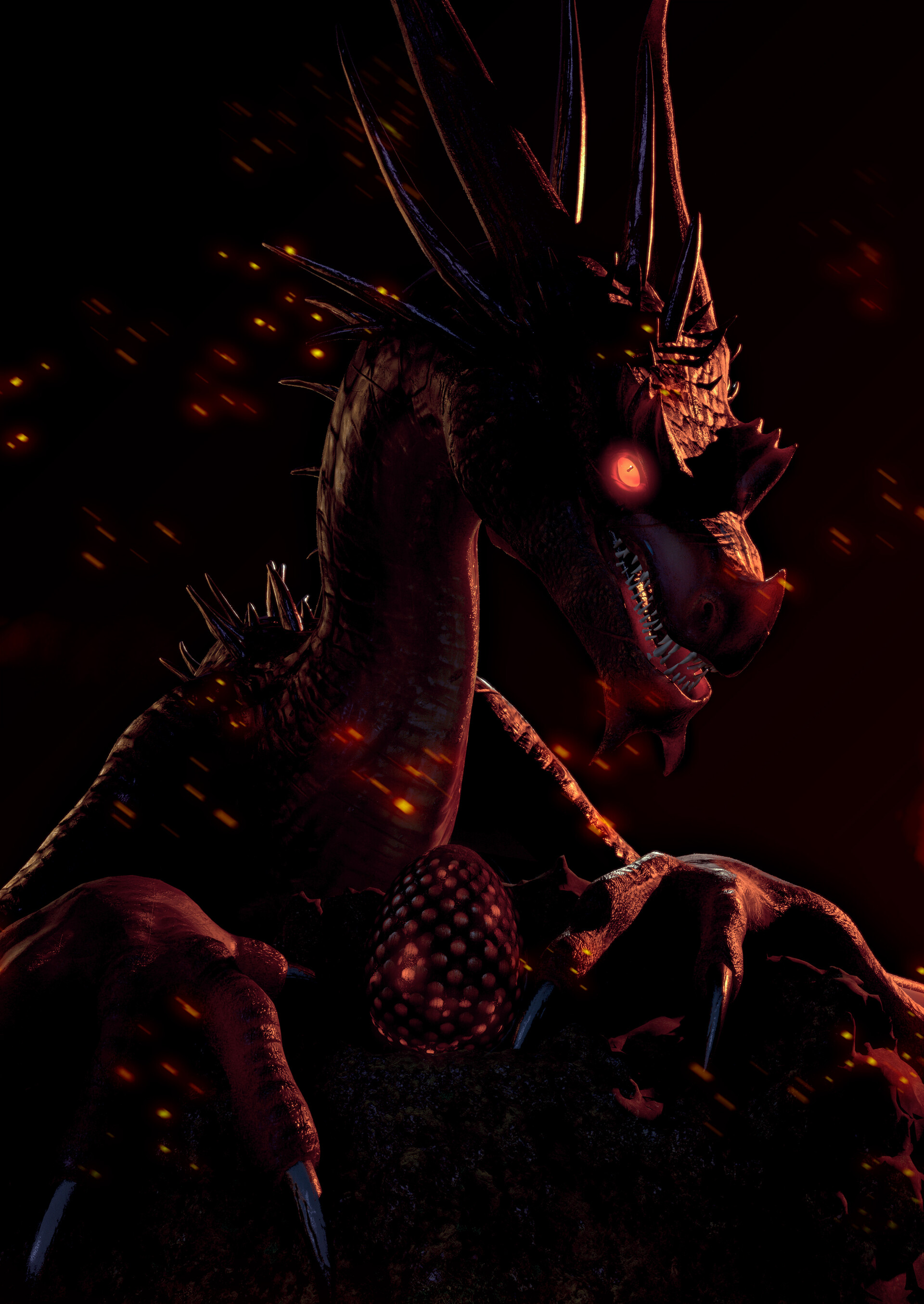 ArtStation - Dragon fury: smoke & pyro simulations in Houdini FX