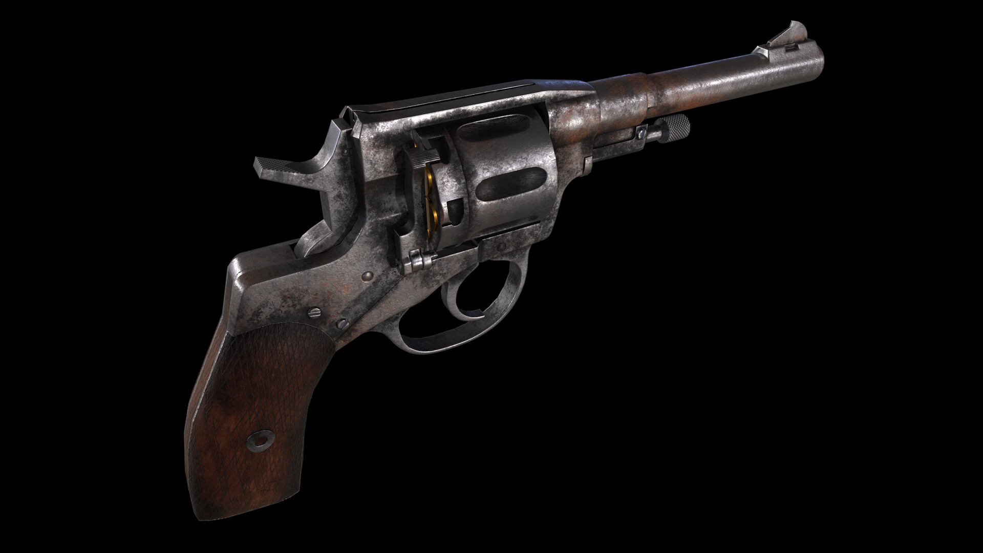 ArtStation - Nagant revolver 1910 | GAMEREADY