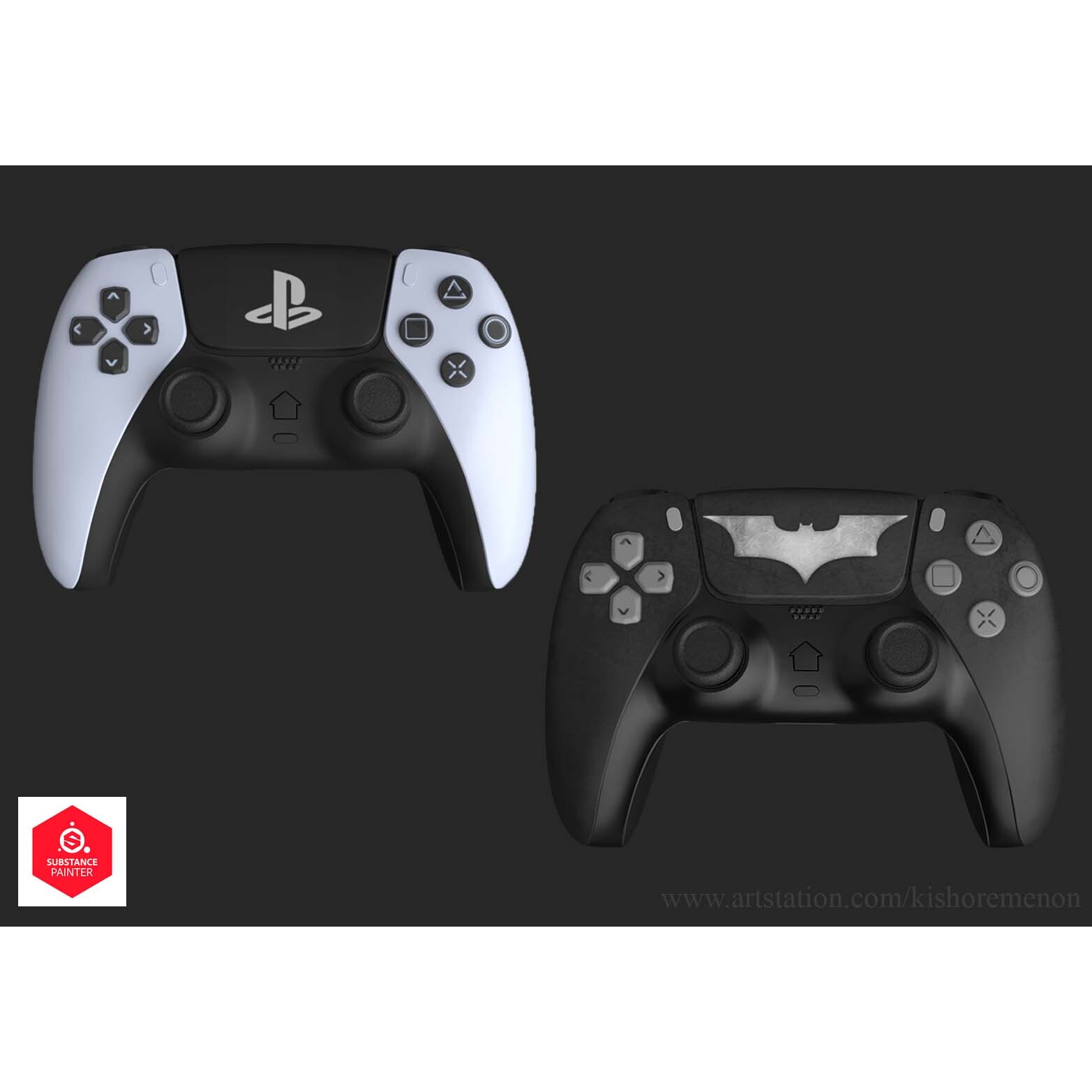 ArtStation - PS5 Controller - Batman skin