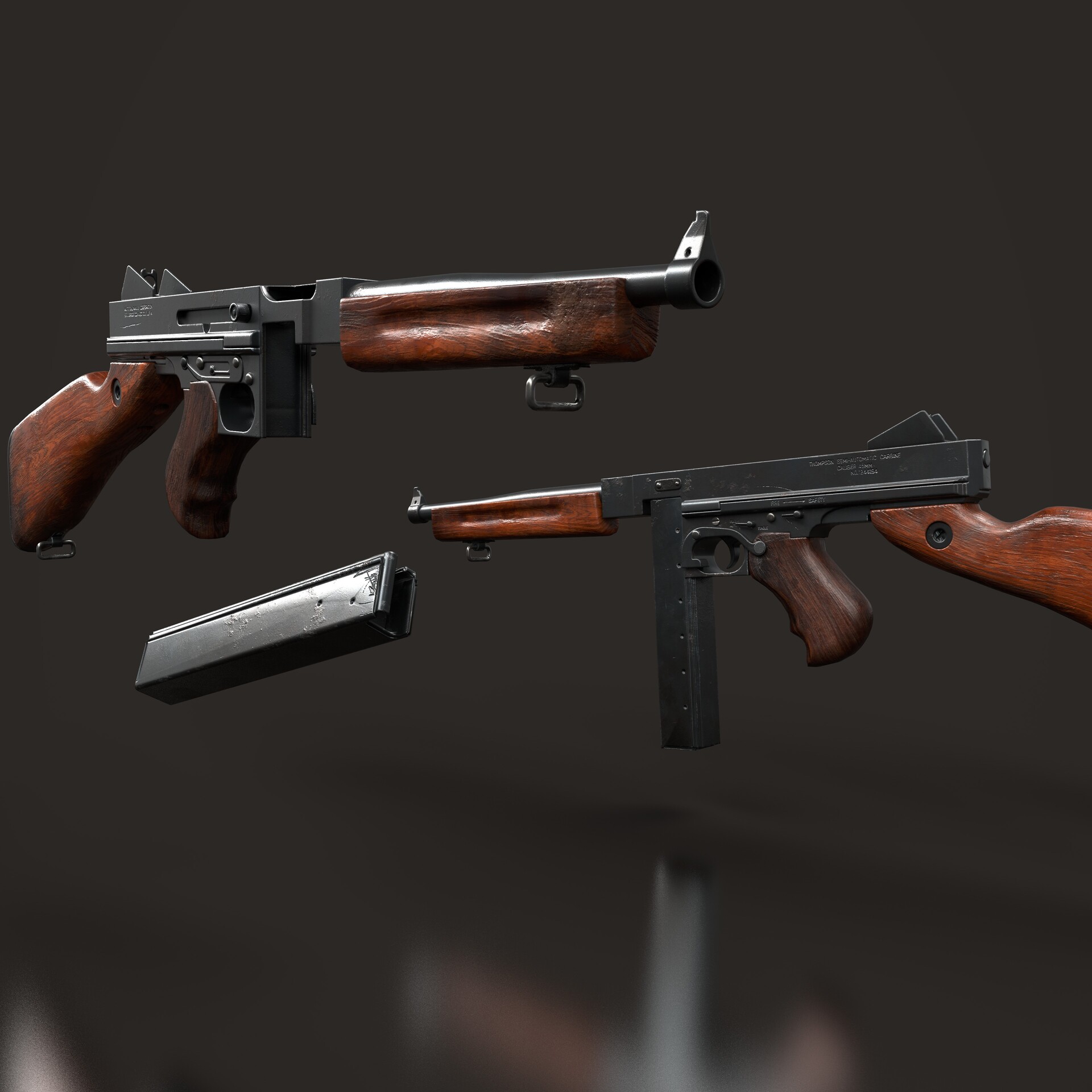 ArtStation - M1A1 Thompson Submachine Gun