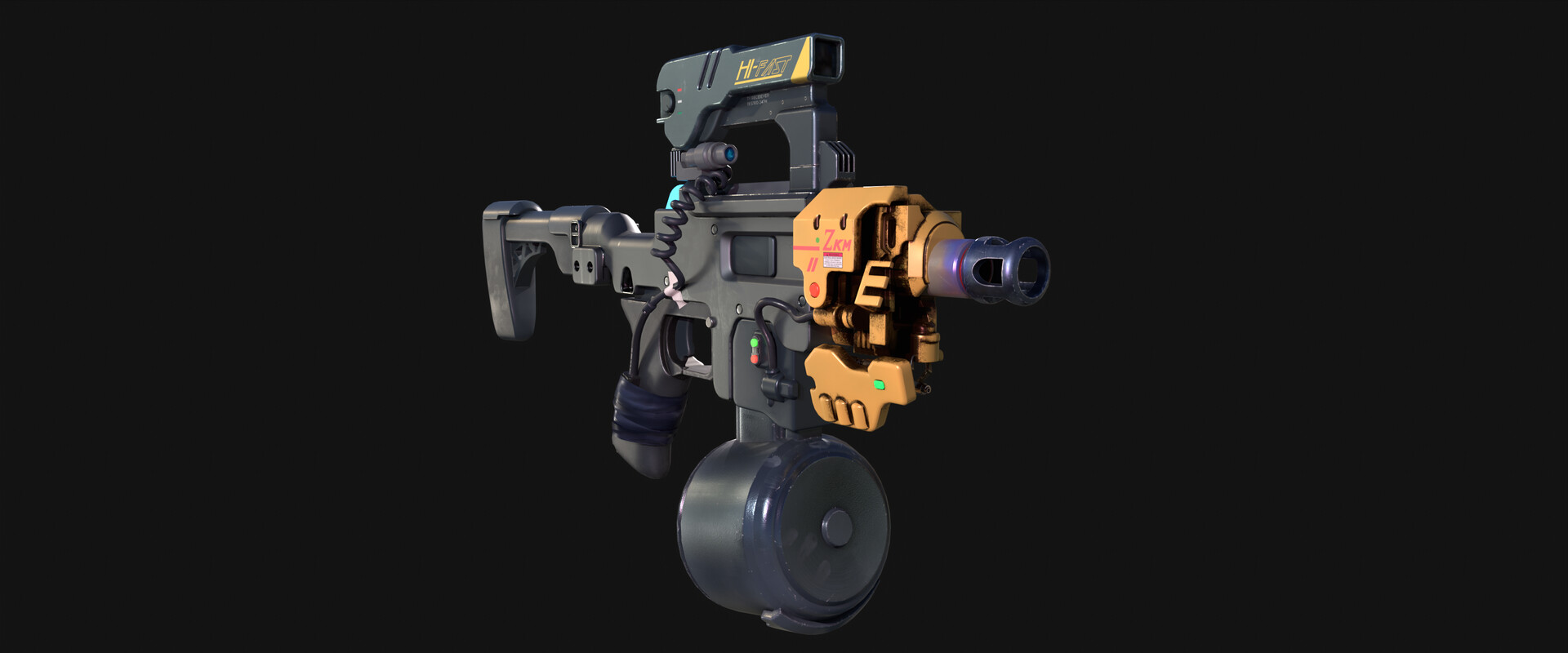 ArtStation - Cyberpunk Gun