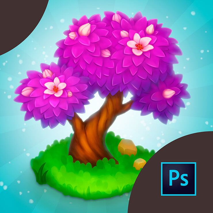 ArtStation - Sakura Tree. Game art