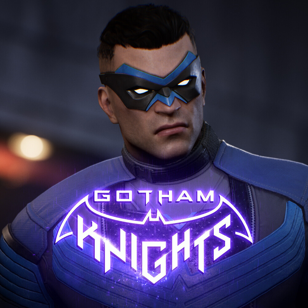 ArtStation - Nightwing (Neon Noir) - Gotham Knights
