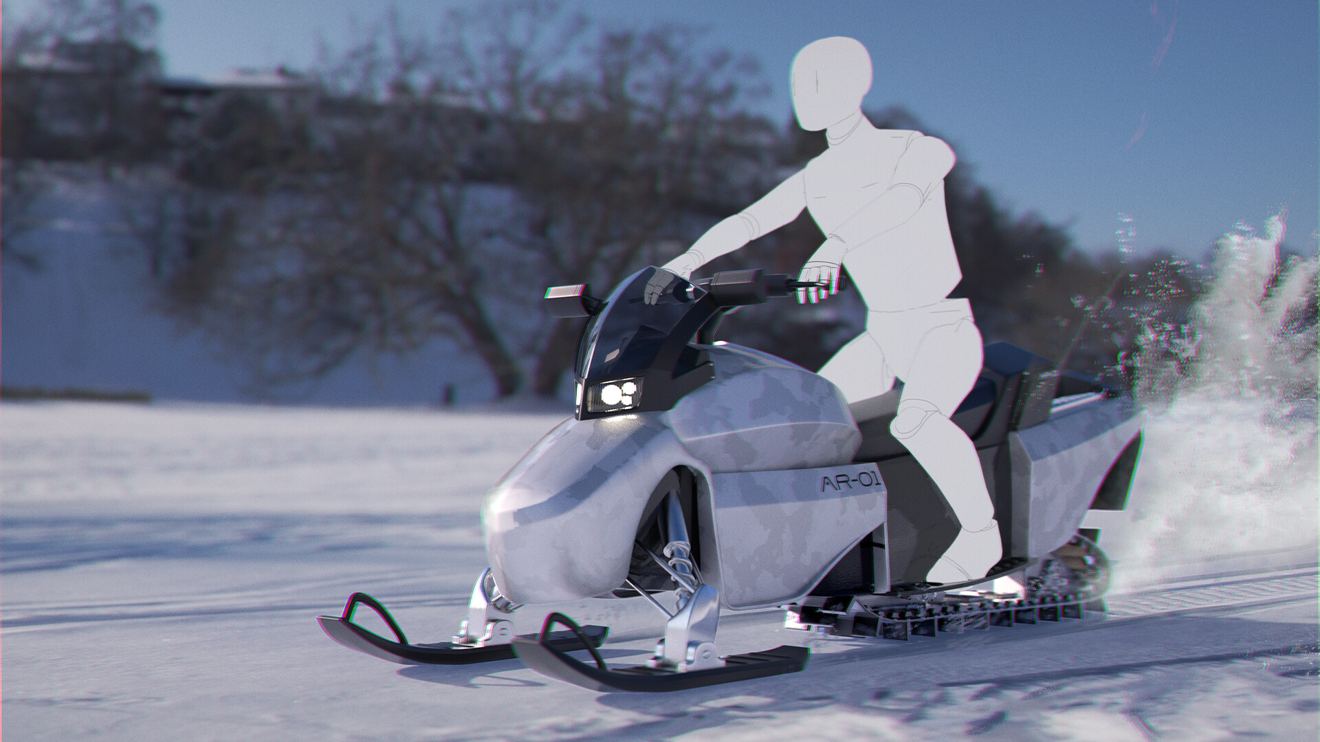 ArtStation - Snowmobile "Ar-01" (Personal Project)