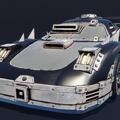 ArtStation - 3D Vehicle - Battle Car