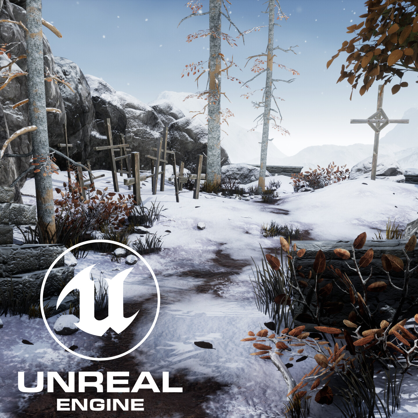 ArtStation - Winter Graveyard - Level Design and Art