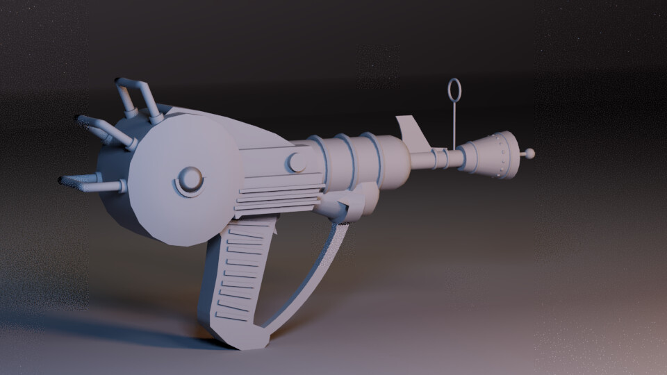 ArtStation - Call Of Duty Inspired Ray Gun (Low Poly)
