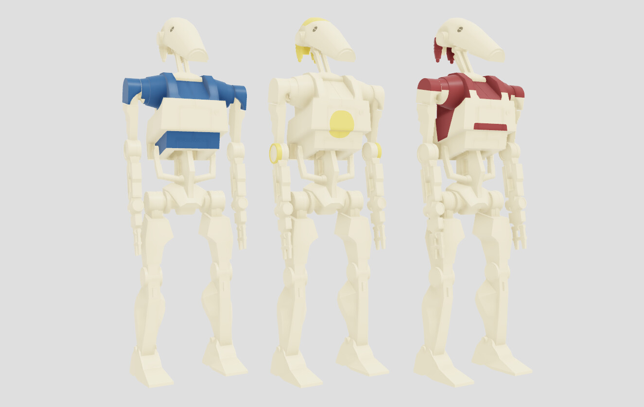 ArtStation - Blender - B1-Series & OOM-Series Battle Droid