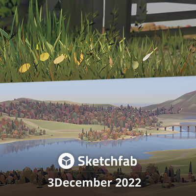 ArtStation - 3December 2022 - Lake & Grass