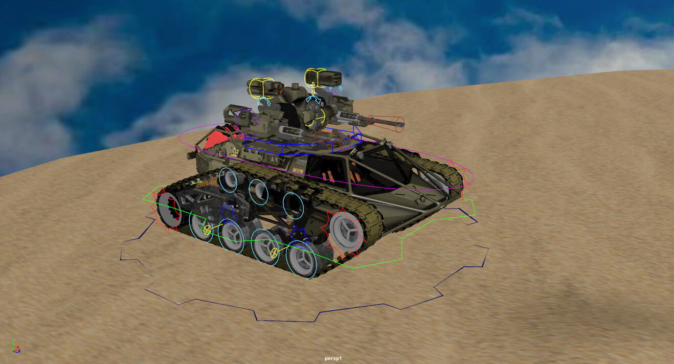 ArtStation - Sci-fi Tank Custom Rig