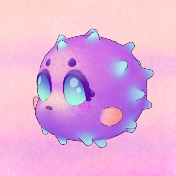 ArtStation - Diodon chibi fish