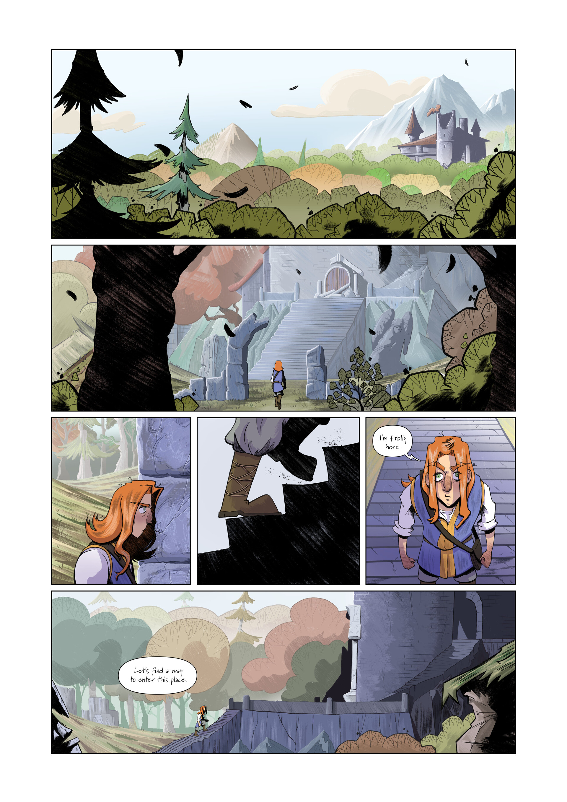 ArtStation - Sample Pages - Penumbra Comic Project.