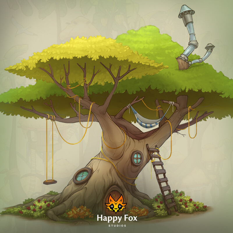 ArtStation - Concept art - Tree House