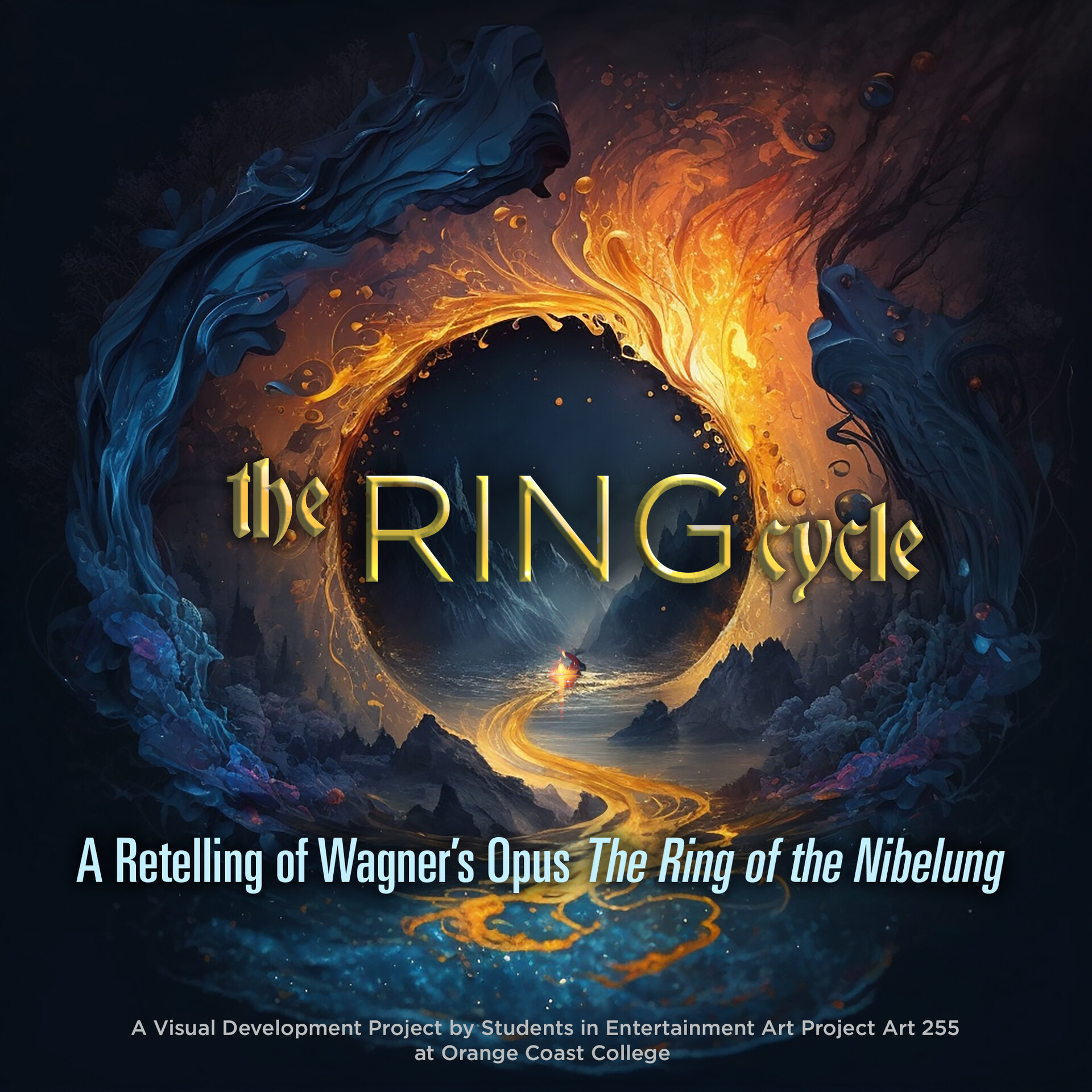 ArtStation - Ring Cycle Poster (our Spring 2023 project)