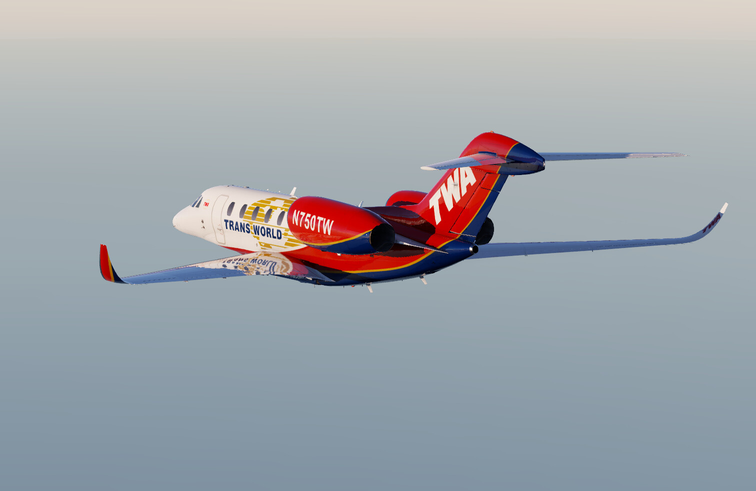 ArtStation - Trans World Airlines - modern livery concept