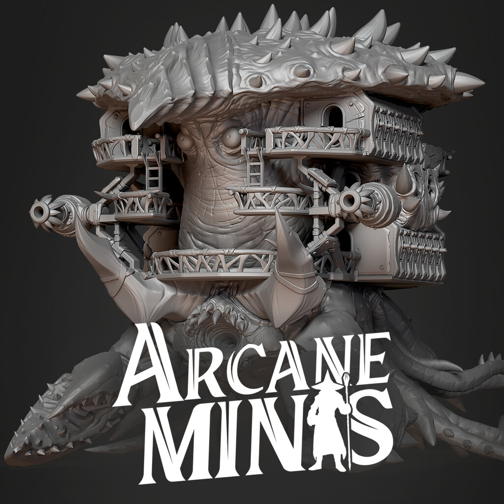 ArtStation - Arcane Minis - Axlar Class Cruiser