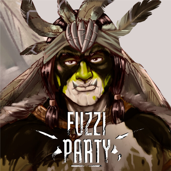 ArtStation - Rowan, The Beserker- Fuzzi RPG Party