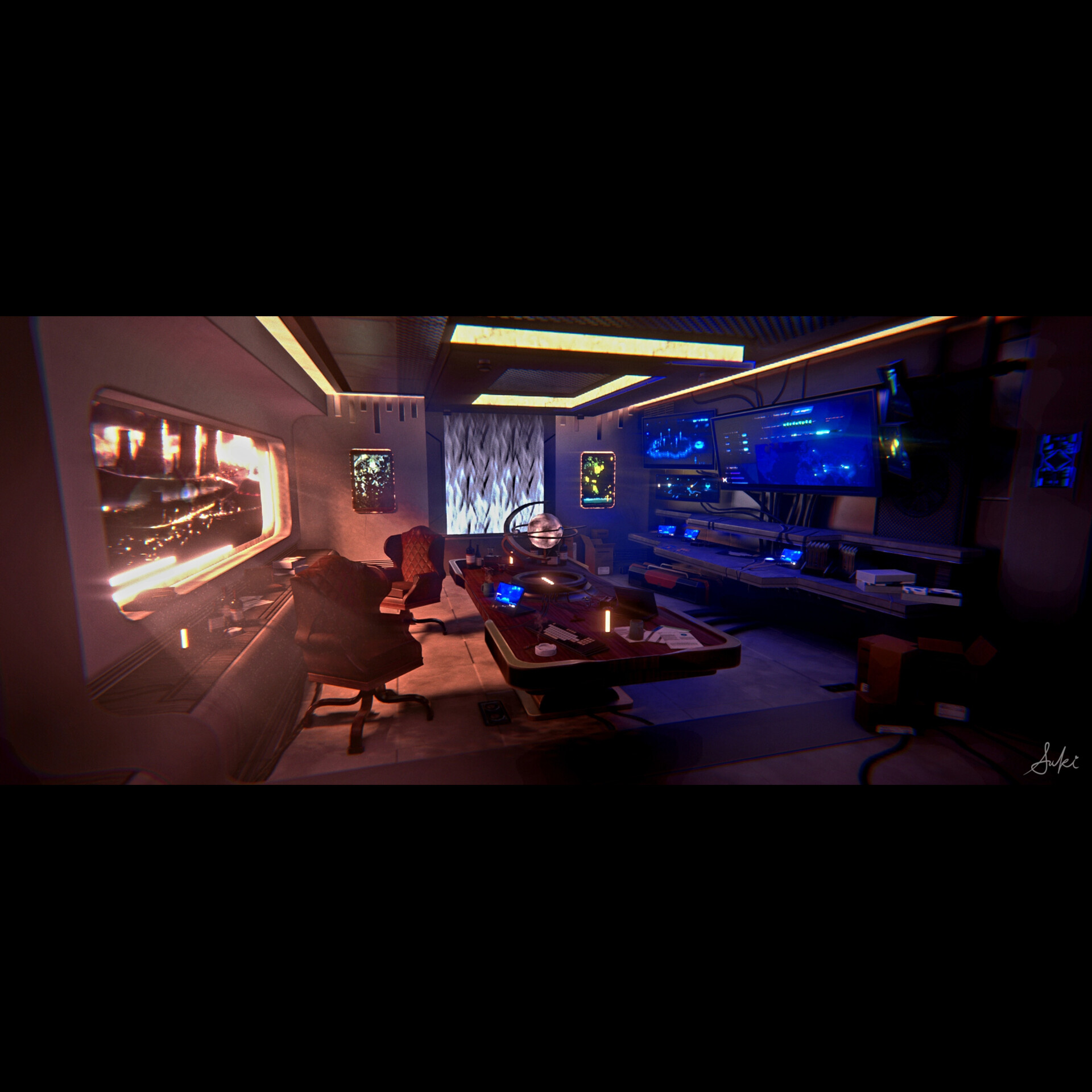 ArtStation - Sci-Fi Computer Room