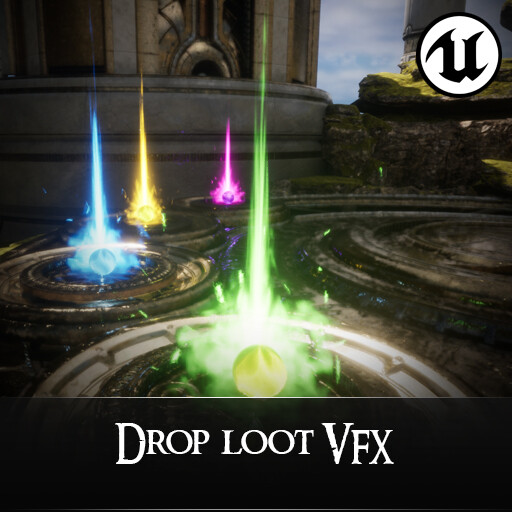 ArtStation - Loot drop VFX Unreal